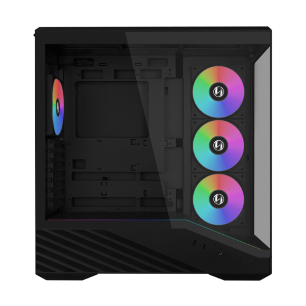 Lian Li Vector V100R BTF Black Mid-Tower Gaming Case with 4 ARGB Fans ...