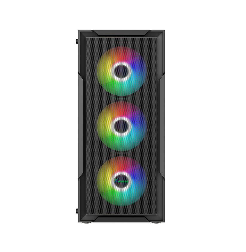 Xander Hulk Black 4 Argb Fans Mid Tower Case With Psu 600W 80+ White ...